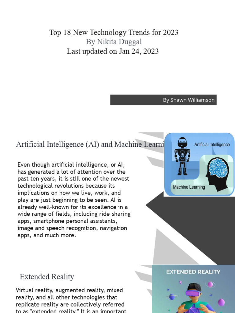 Powerpoint New Technology | PDF | Artificial Intelligence | Intelligence (AI) & Semantics