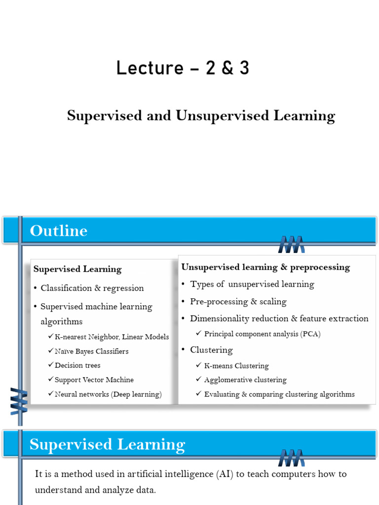 Lecture - 2 & 3 | PDF | Cluster Analysis | Machine Learning