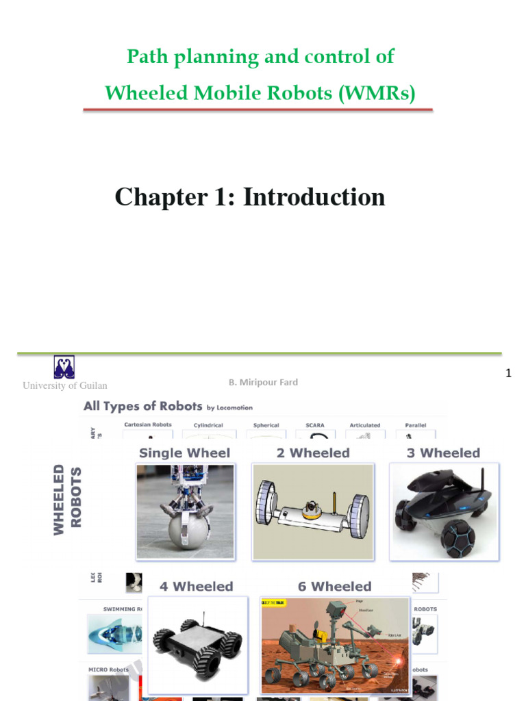 Chapter_1_Introduction to Wheeled Mobile Robots | PDF | Robot | Robotics