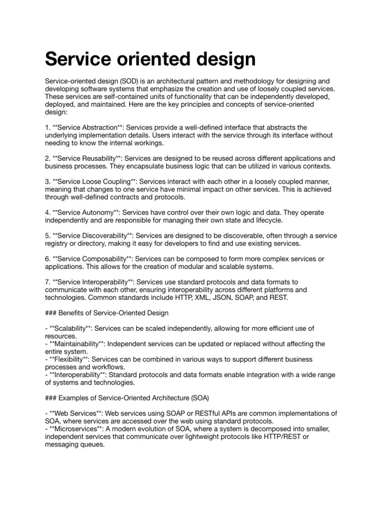 Service oriented design | Download Free PDF | Service Oriented ... Service oriented design | Download Free PDF | Service Oriented ...
