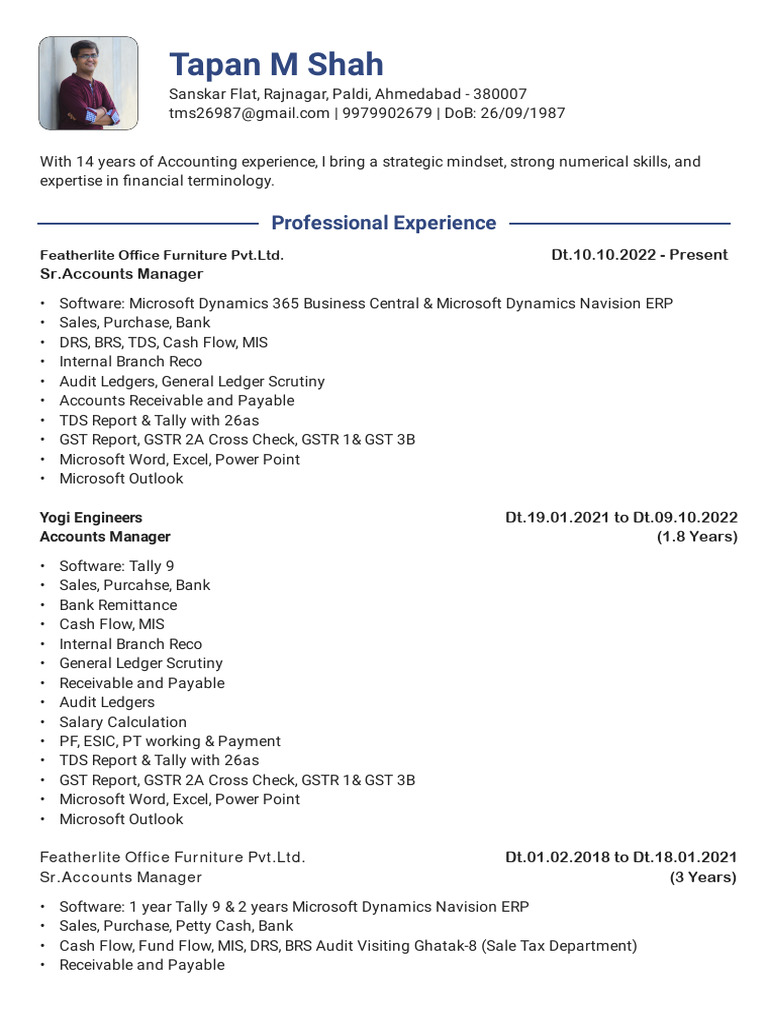 Tapan M Shah Resume Pdf Money Economies