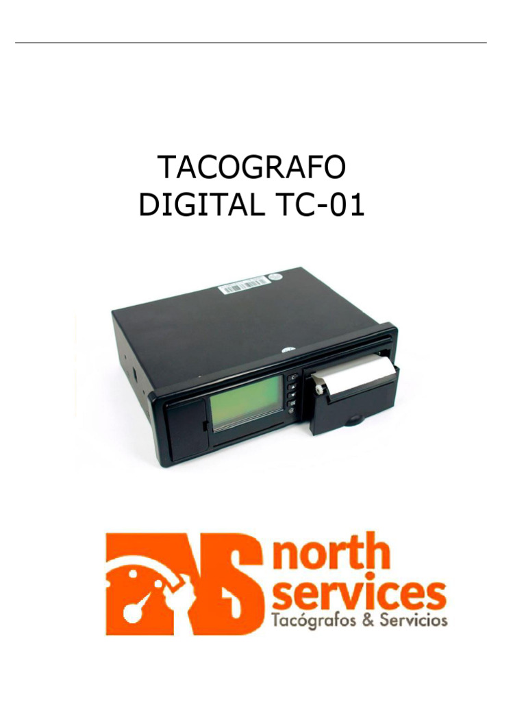 Manual Tacografo Digital | PDF | Impresora (Computación) | Informática