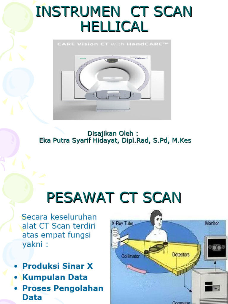 3A. Instrumen CT SCAN Hellical | PDF