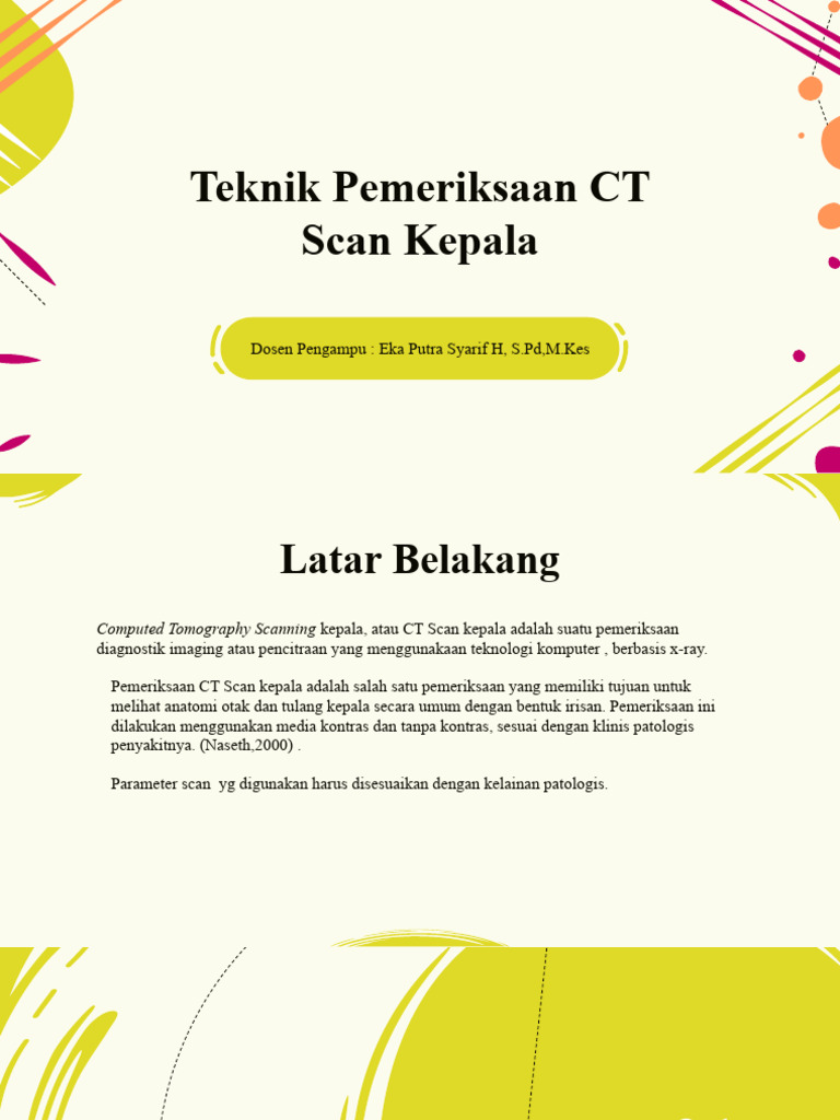 CT Scan Kepala | PDF