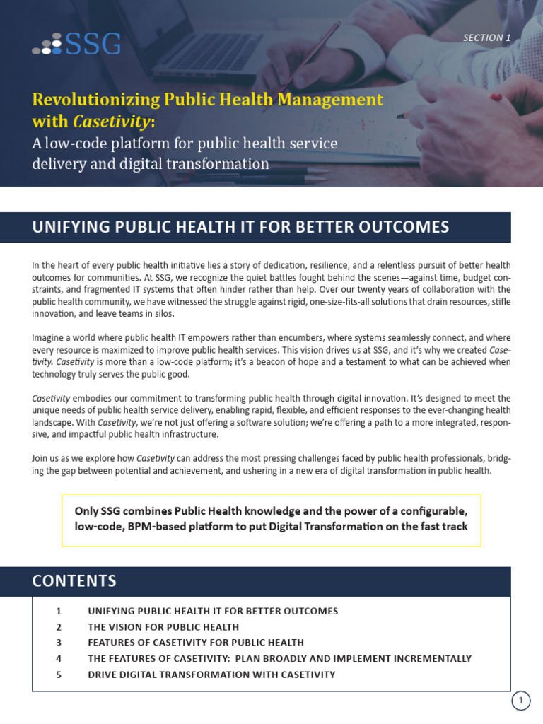 Revolutionizing Public Health Management With Casetivity: A Low-Code ...
