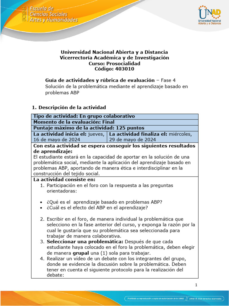 Guia de Actividades y Rúbrica de Evaluación - Fase 4 - Solución de La Problemática Mediante El ...