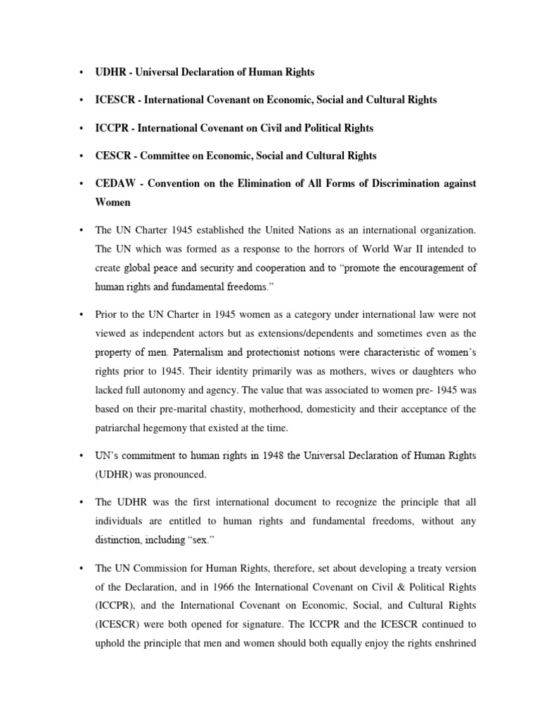 UDHR | PDF | Human Rights | Women's Rights