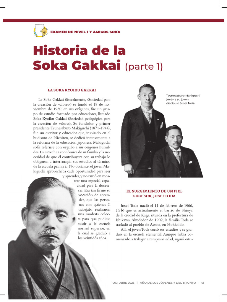 Historia de La Soka Gakkai - Parte 1 | PDF