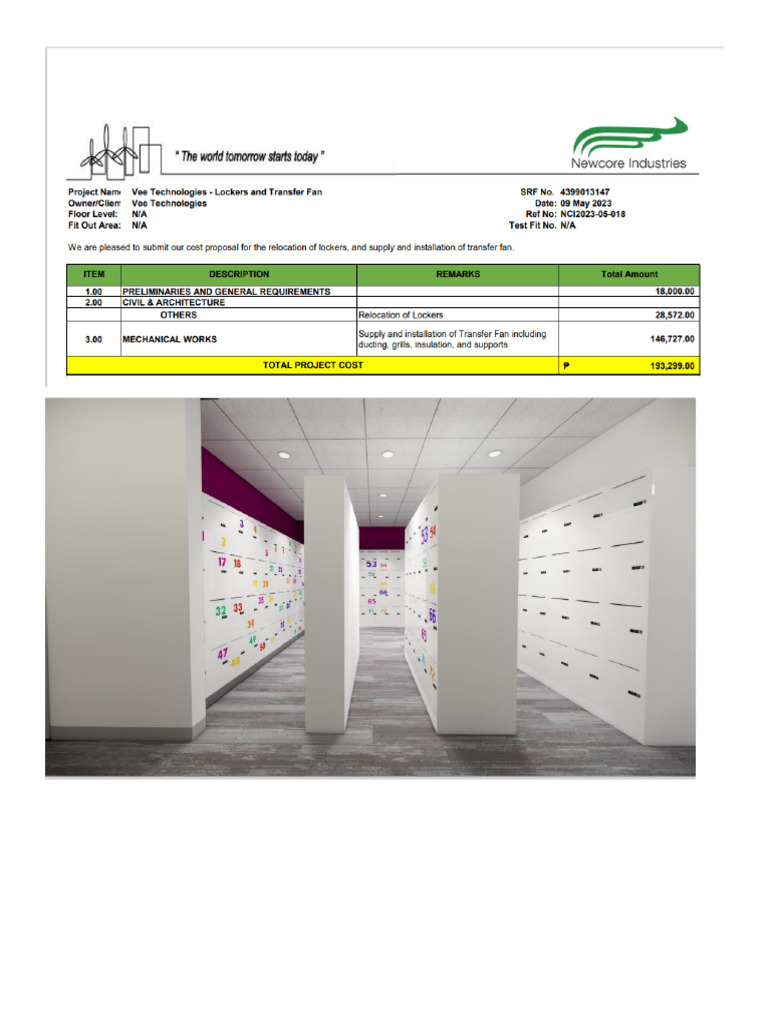 Newcore Locker Transfer Proposal | PDF