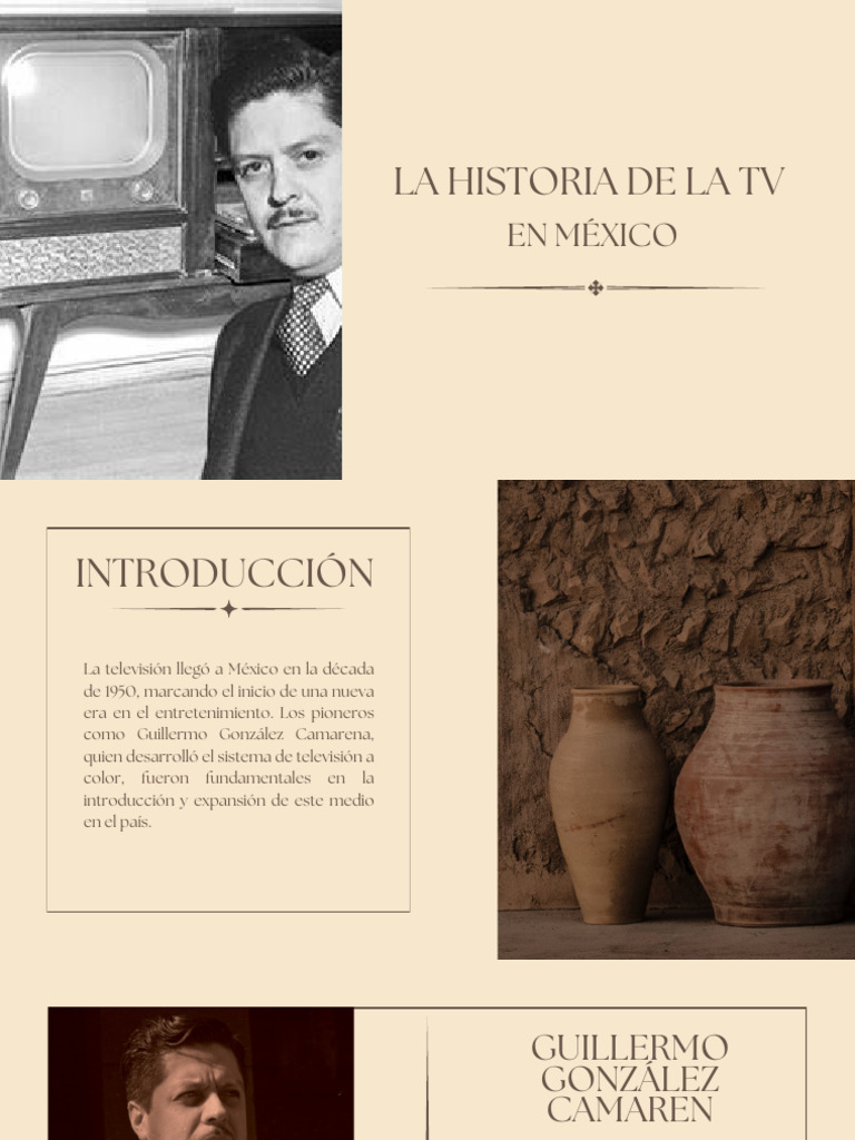 Origen y evolución de la televisión en México | PDF | Televisión | México