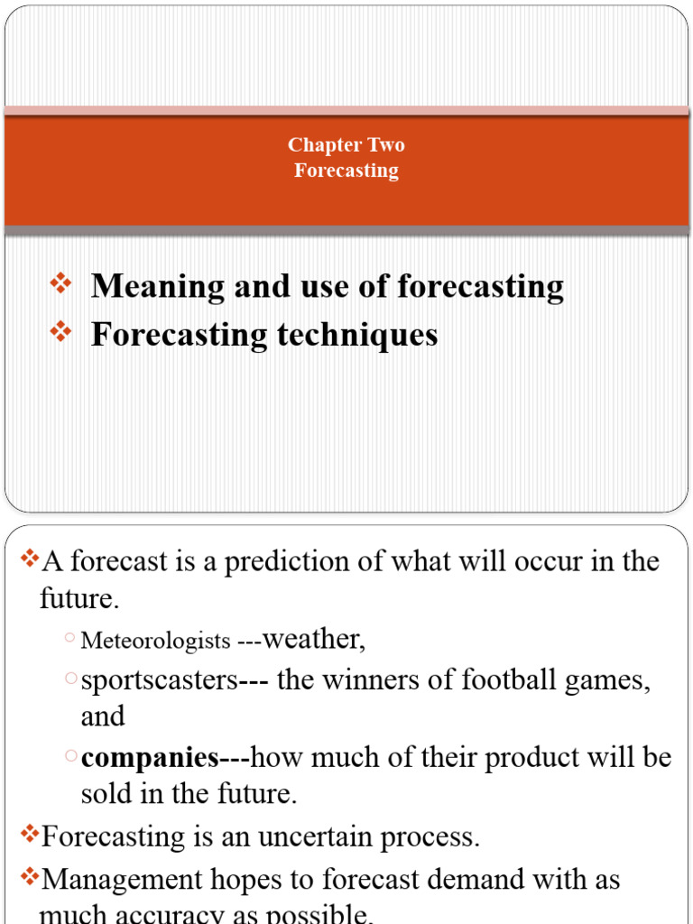 Forecasting for SCM & OM Experts | PDF | Forecasting | Supply Chain Management