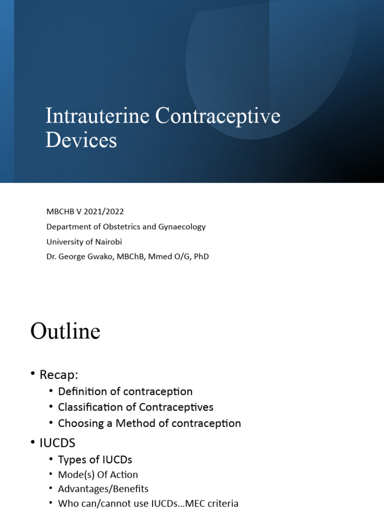 Intrauterine Contraceptive Devices | PDF | Birth Control | Mammal ...