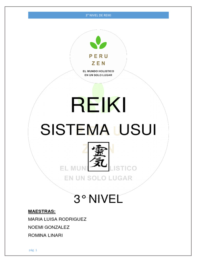 3 Nivel Usui | PDF | Reiki | Amor