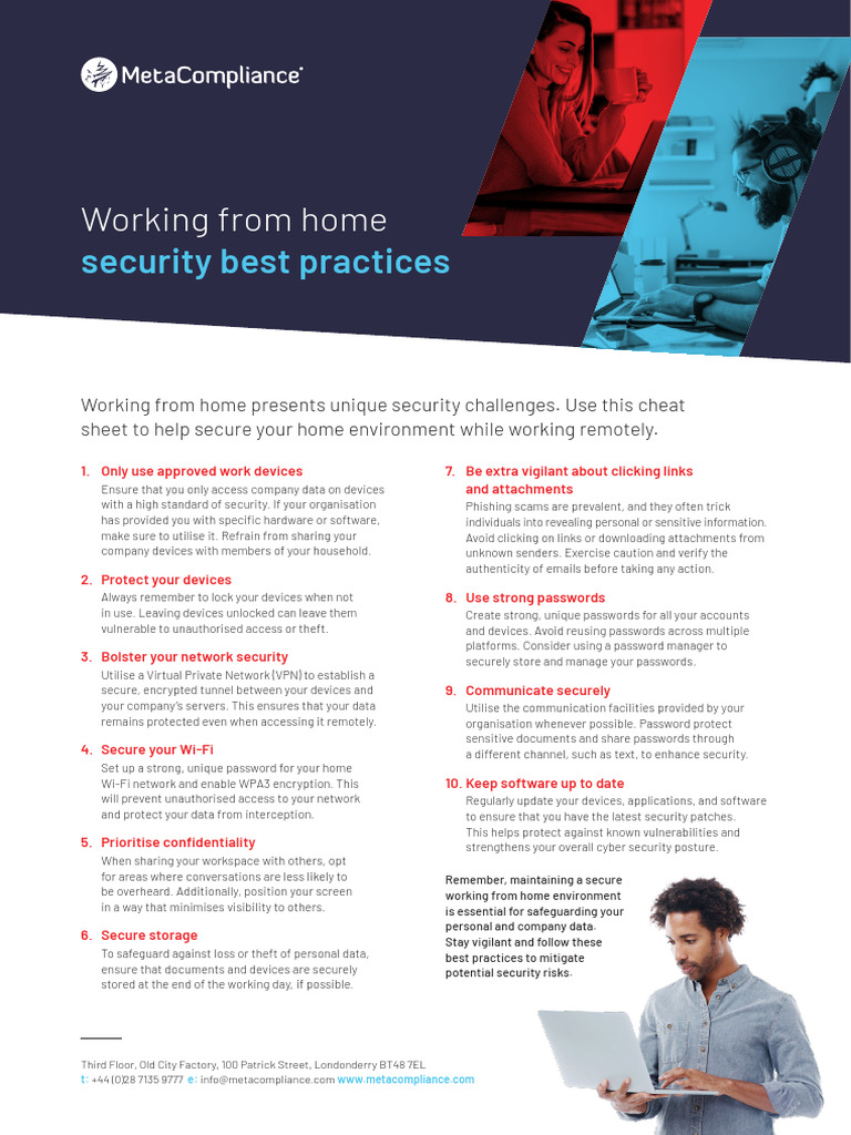 MetaCompliance-WFH-Checklist | PDF | Security | Computer Security