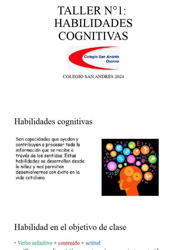 de Habilidades Cognitivas | Descargar gratis PDF | Evaluación | Aprendizaje