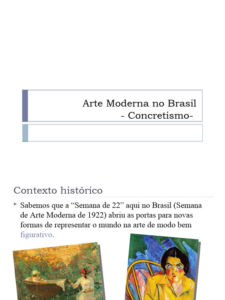 Concretismo na Arte Moderna Brasileira | PDF | Arte abstrata | As artes