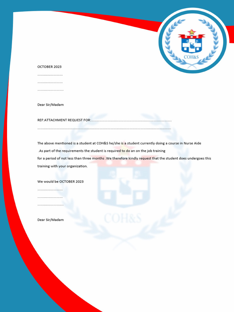 Nurse Aide Attachment Form | PDF