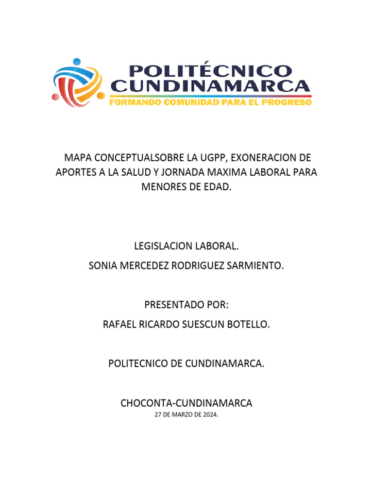 MAPA CONCEPTUALSOBRE LA UGPP | PDF | Derecho laboral | Salario