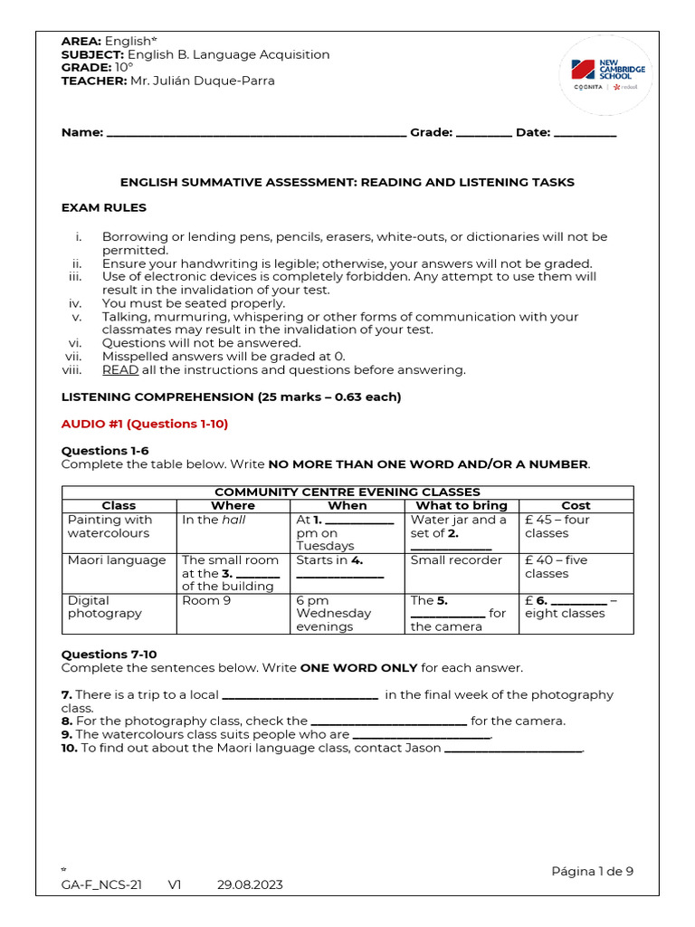 #2 - Iu2.sa3.reading-Listening | PDF | Homer | Roald Amundsen