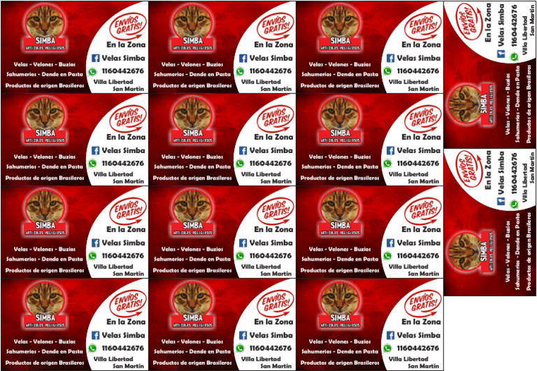 Tarjetas Simba2 | PDF