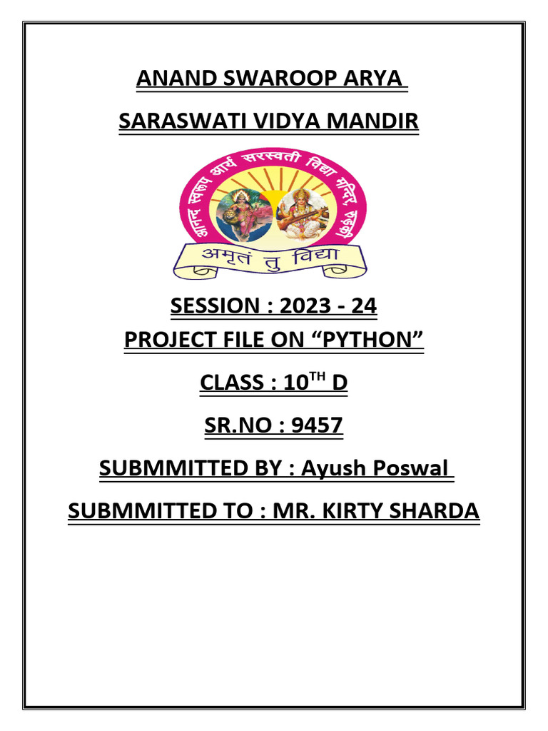 Anand Swaroop Arya | PDF