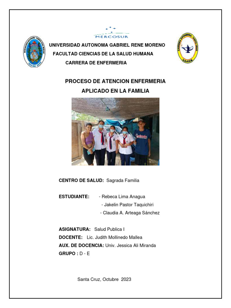 Universidad Autonoma Gabriel Rene Moreno Pae Sap... | PDF | Tuberculosis | Familia