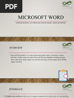 Introduction To MS Word | PDF | Microsoft Word | Application Software