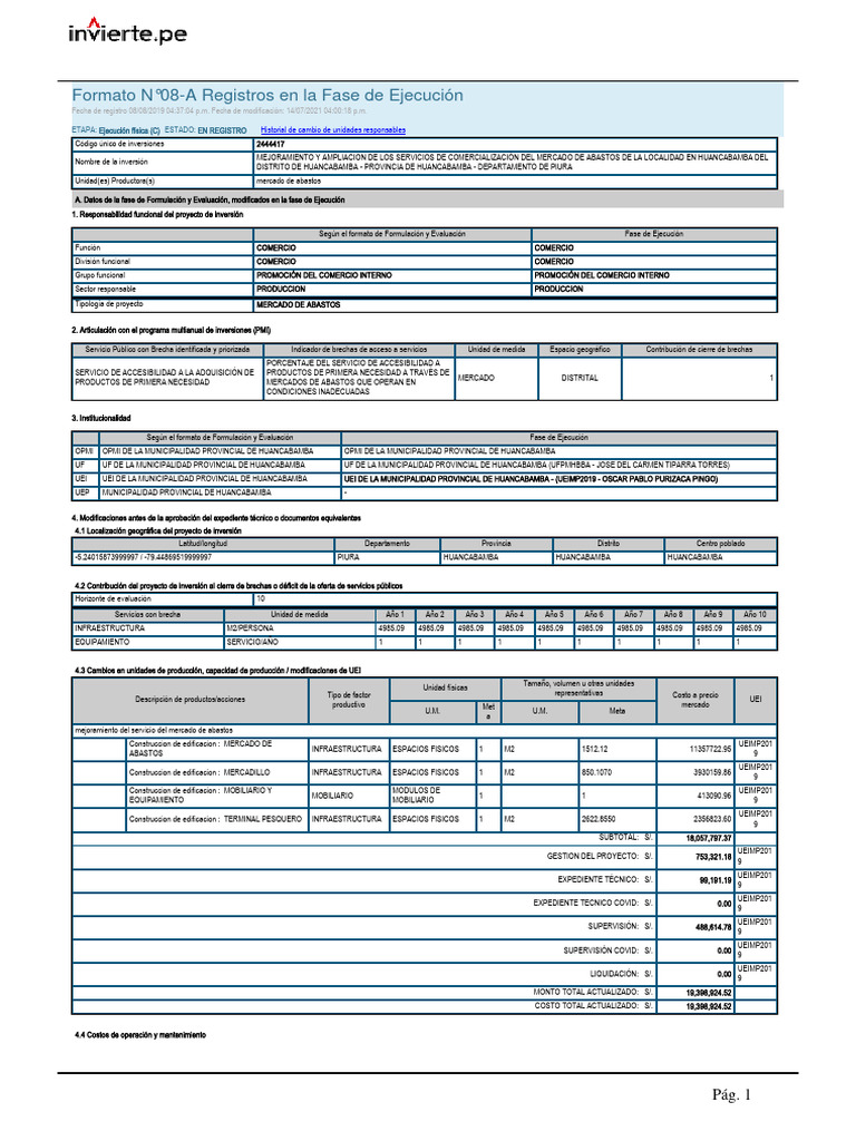FICHA | PDF | Tasa interna de retorno | Mercado (economía)