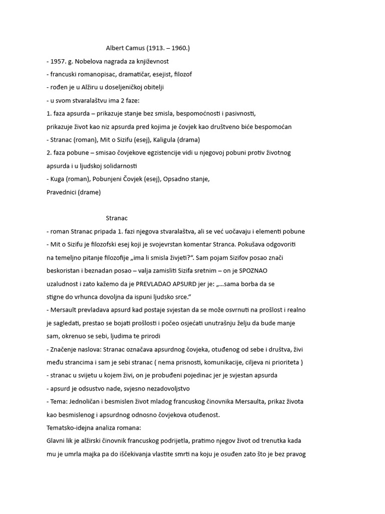 Albert Camus | PDF