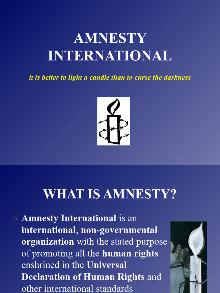Amnesty Inter Natinal New | PDF | Amnesty International | Rights