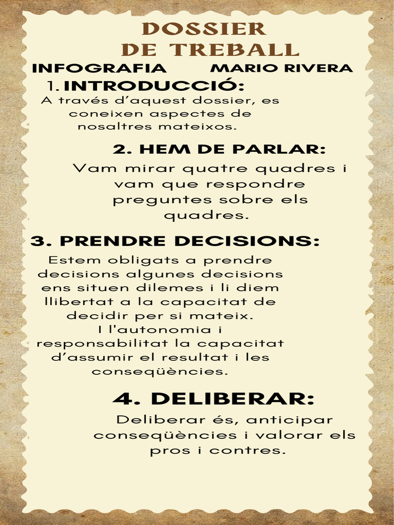 Dossier de Treball | PDF