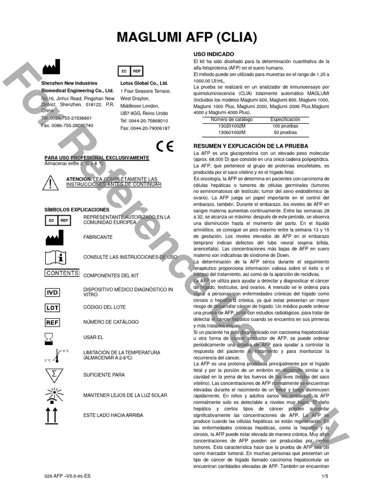 Determinación de AFP en suero humano | PDF | Cáncer | Medicina