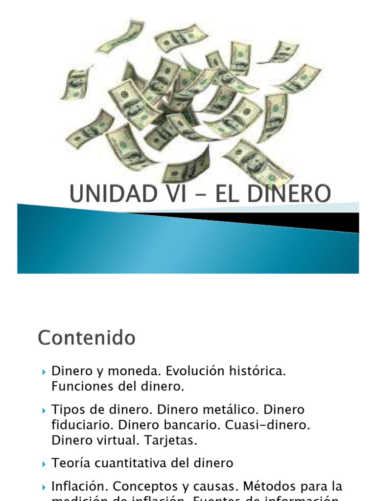 El Dinero | PDF | Inflación | Dinero