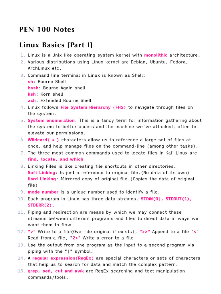 PEN 100 Notes | PDF | Osi Model | Computer Network