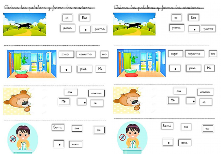 formamos oraciones con m p s | PDF