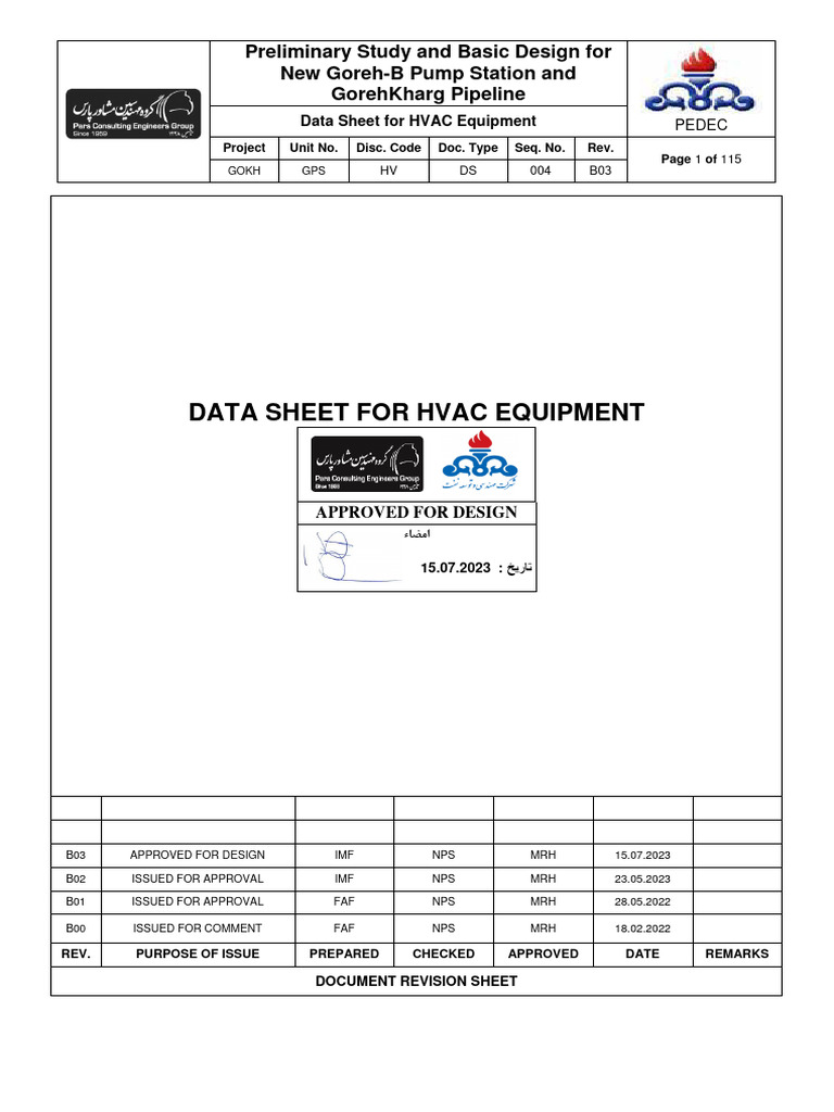 Gokh Gps HV Ds 004 b03 Data Sheet For Hvac Equipment | PDF | Air ...