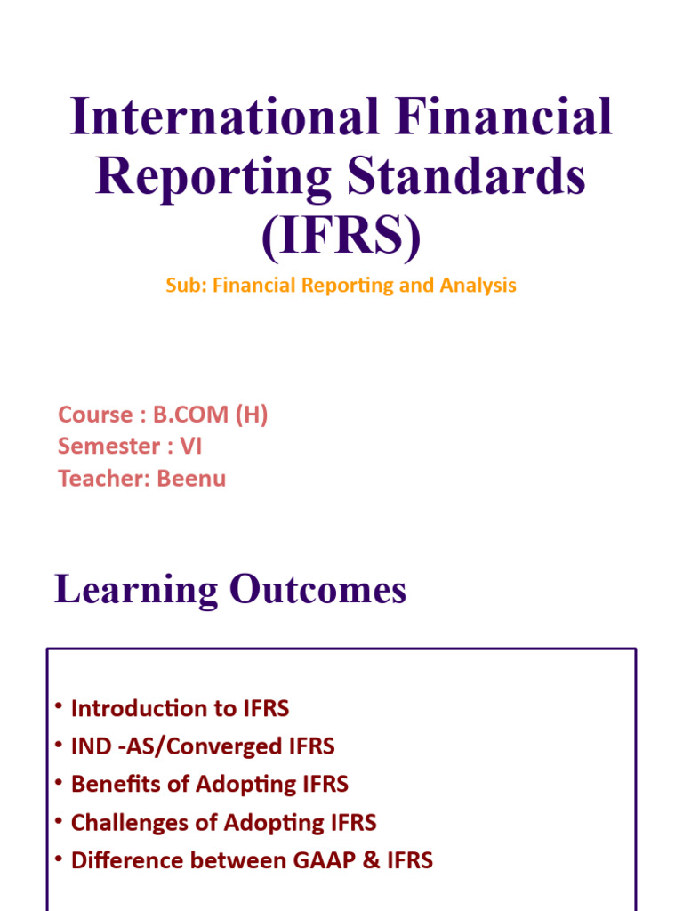 FRA IFRS Unit 5 | Download Free PDF | International Financial Reporting ...