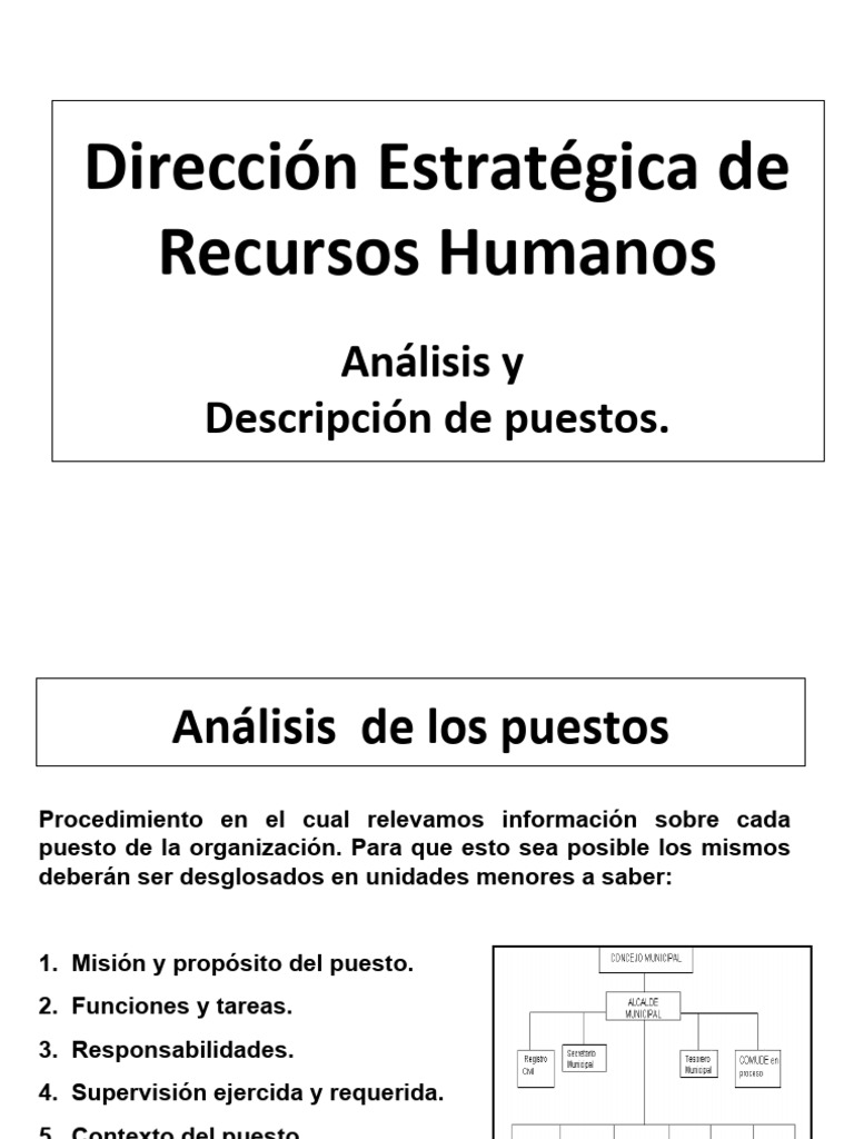 Analisis y Descripcion de Puestos Corregido | PDF | Gestión de recursos humanos
