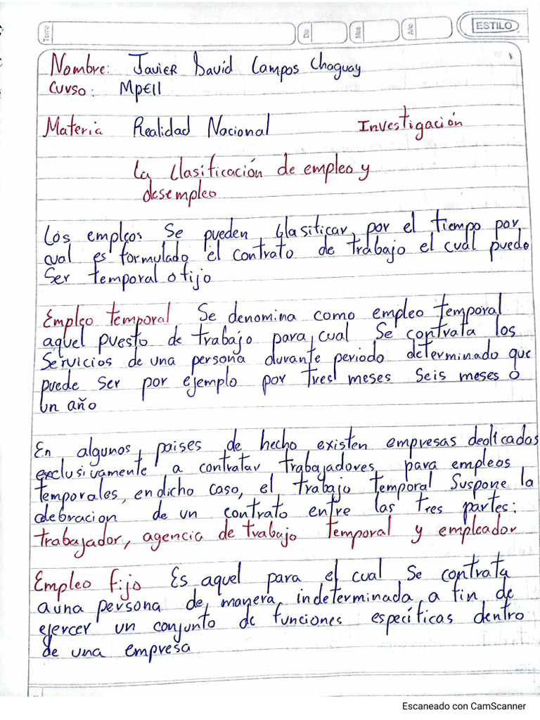 Tarea de Realidad Nacional | PDF