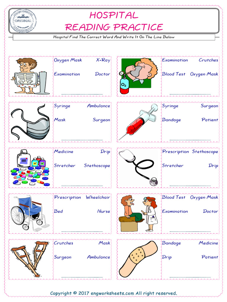 Hospital Vocab | Download Free PDF | Hospital | Medicine