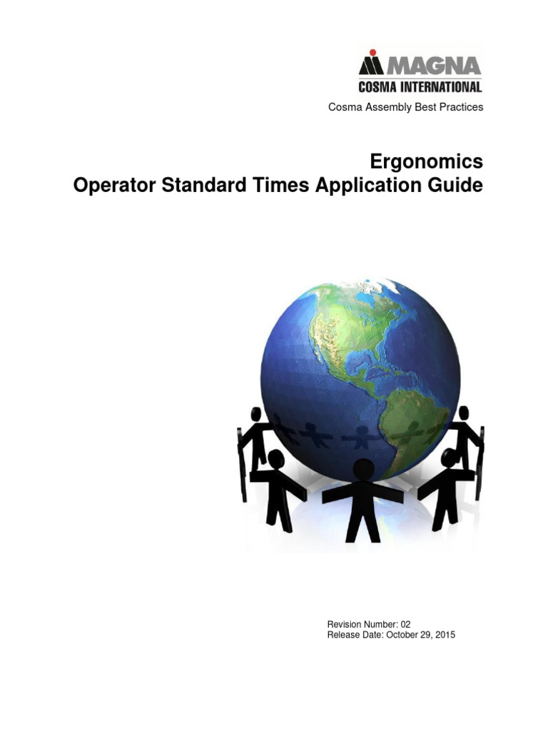 Operator Standard Times Application Guide v1 | PDF | Hand