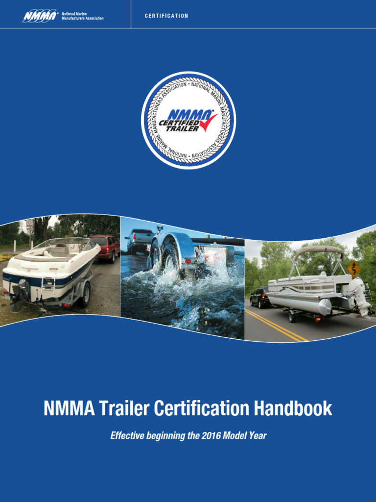 NMMA Trailer Certification Guide | PDF | Trailer (Vehicle) | Vehicles