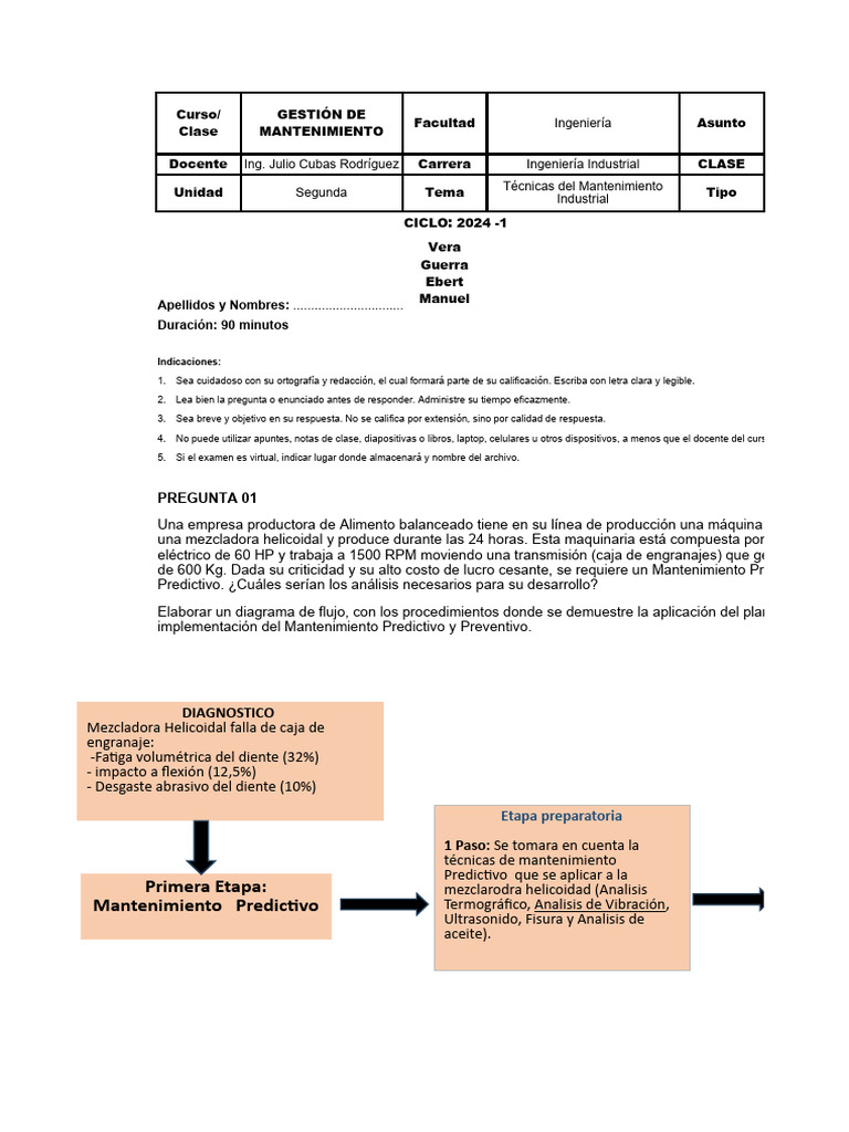 t2 Gestión de Mantenimiento 4652 2024 33333 | PDF | Rodamiento (Mecánico) | Ingeniería de ...