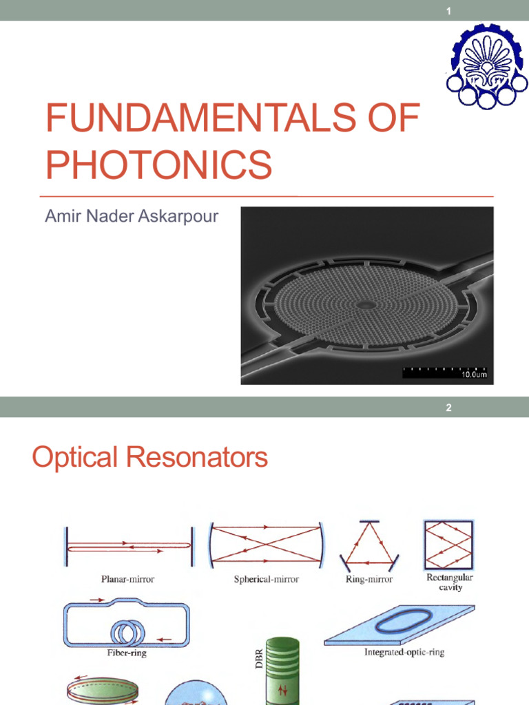 Ch11 - Resonator Optics | PDF | Optics | Electromagnetic Radiation