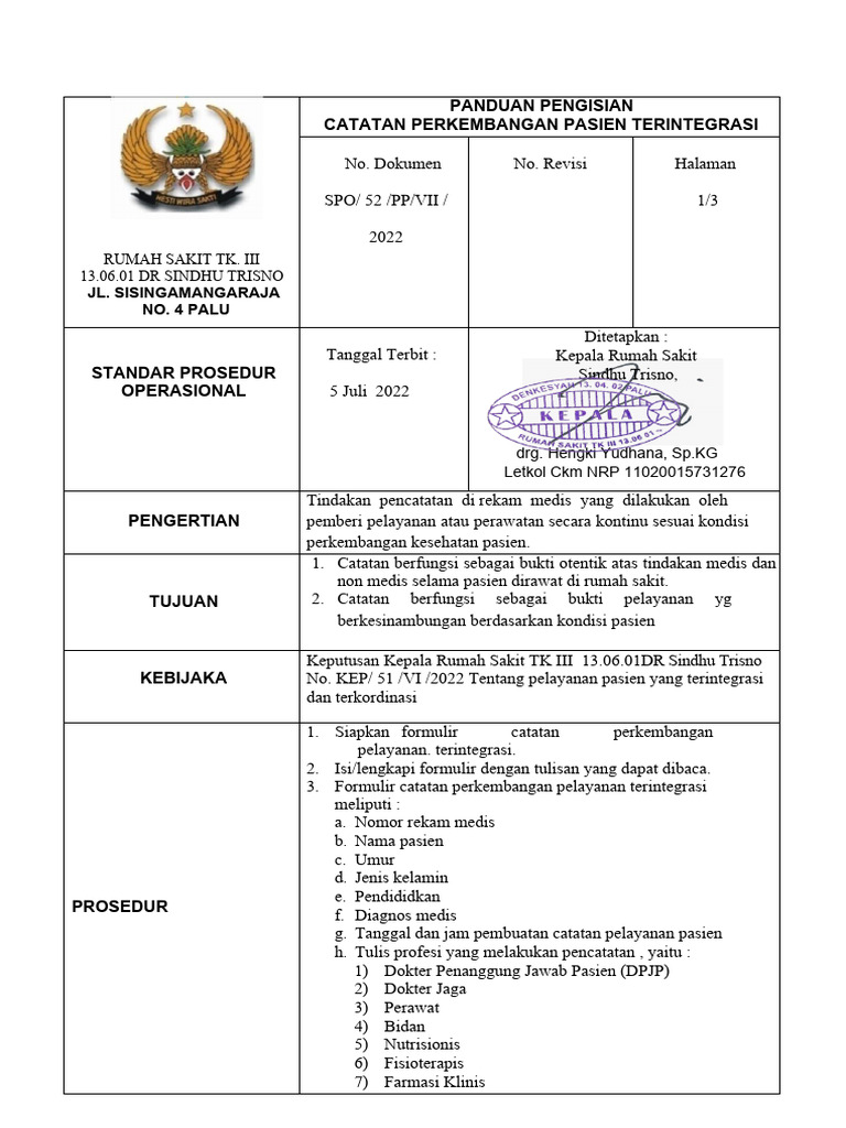 Sop Pengisian CPPT | PDF