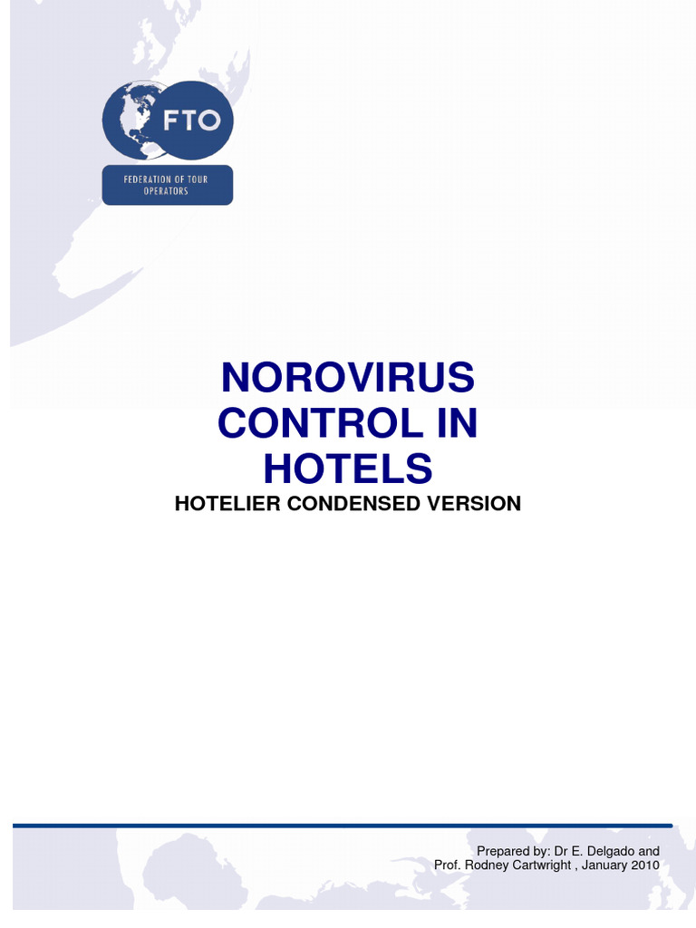 FTO - Norovírus | PDF | Sewage Treatment | Bleach