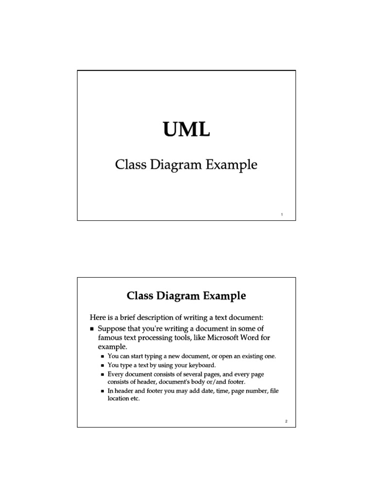 UML Class Diagram for Text Documents | PDF | Unified Modeling Language ...