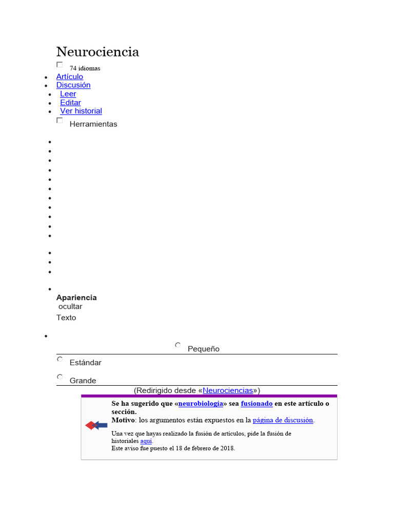 Neurociencia | PDF | Neurociencia | Neurona