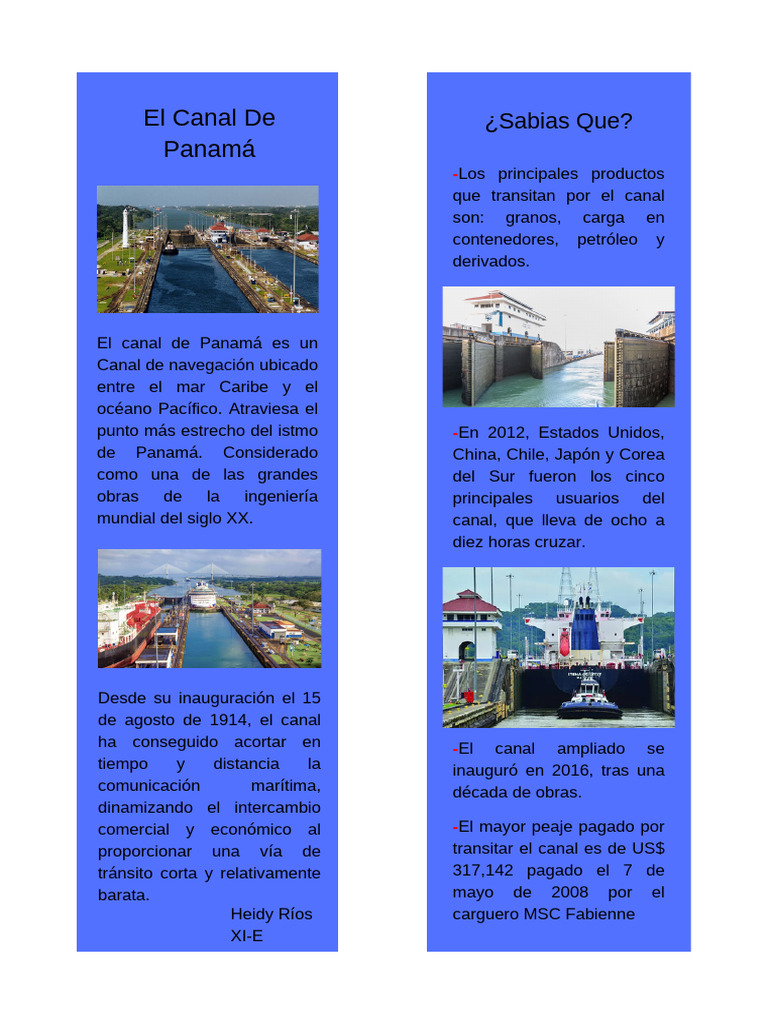 Canal de Panamá y Panamá La Vieja | PDF | Panamá