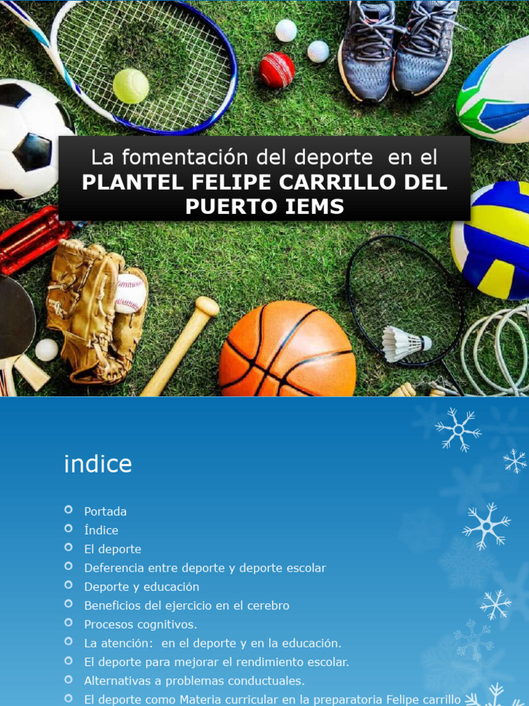 Fomento del Deporte en IEMS Felipe Carrillo | PDF | Deportes | Pedagogía